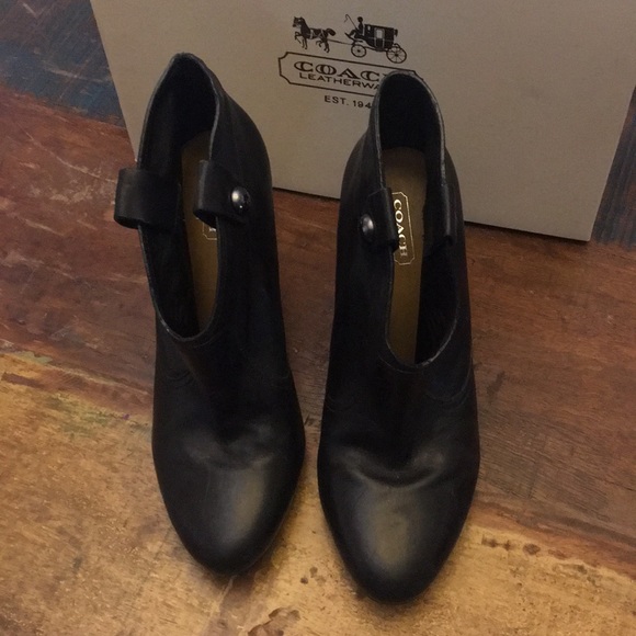Coach | Shoes | Coach Black Booties | Poshmark